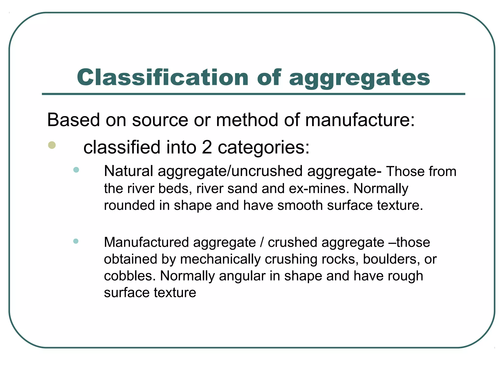 Aggregates | PPT