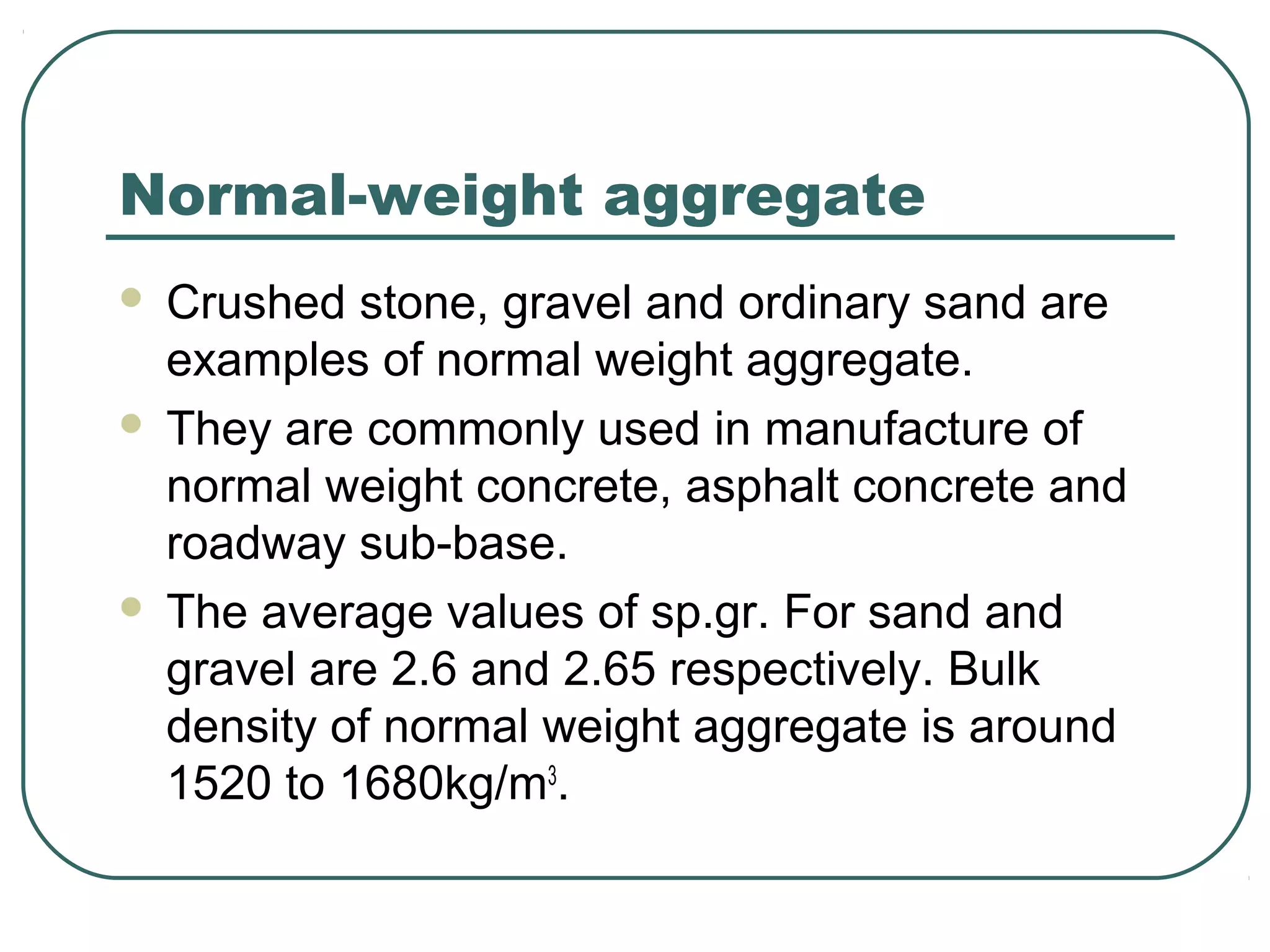 Aggregates | PPT
