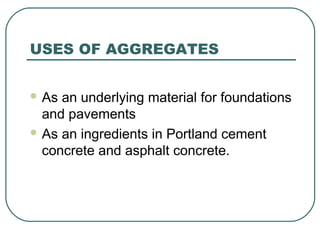 Aggregates | PPT
