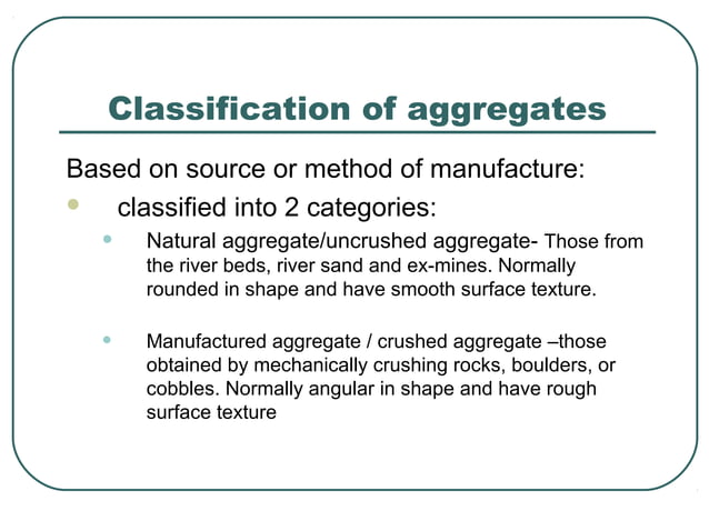 Aggregates | PPT