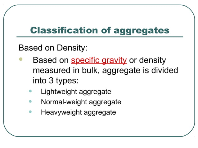 Aggregates | PPT