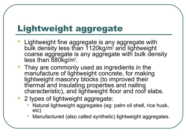 Aggregates | PPT