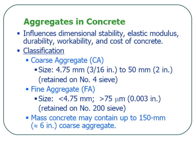 Aggregates