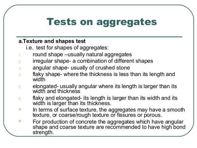 Aggregates