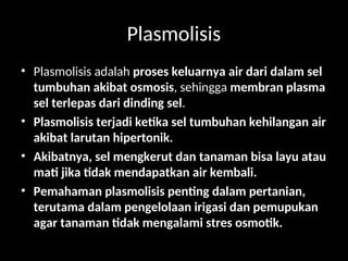 1-AIR LARUTAN KOLOID pada tanaman secara fisiologis | PPT