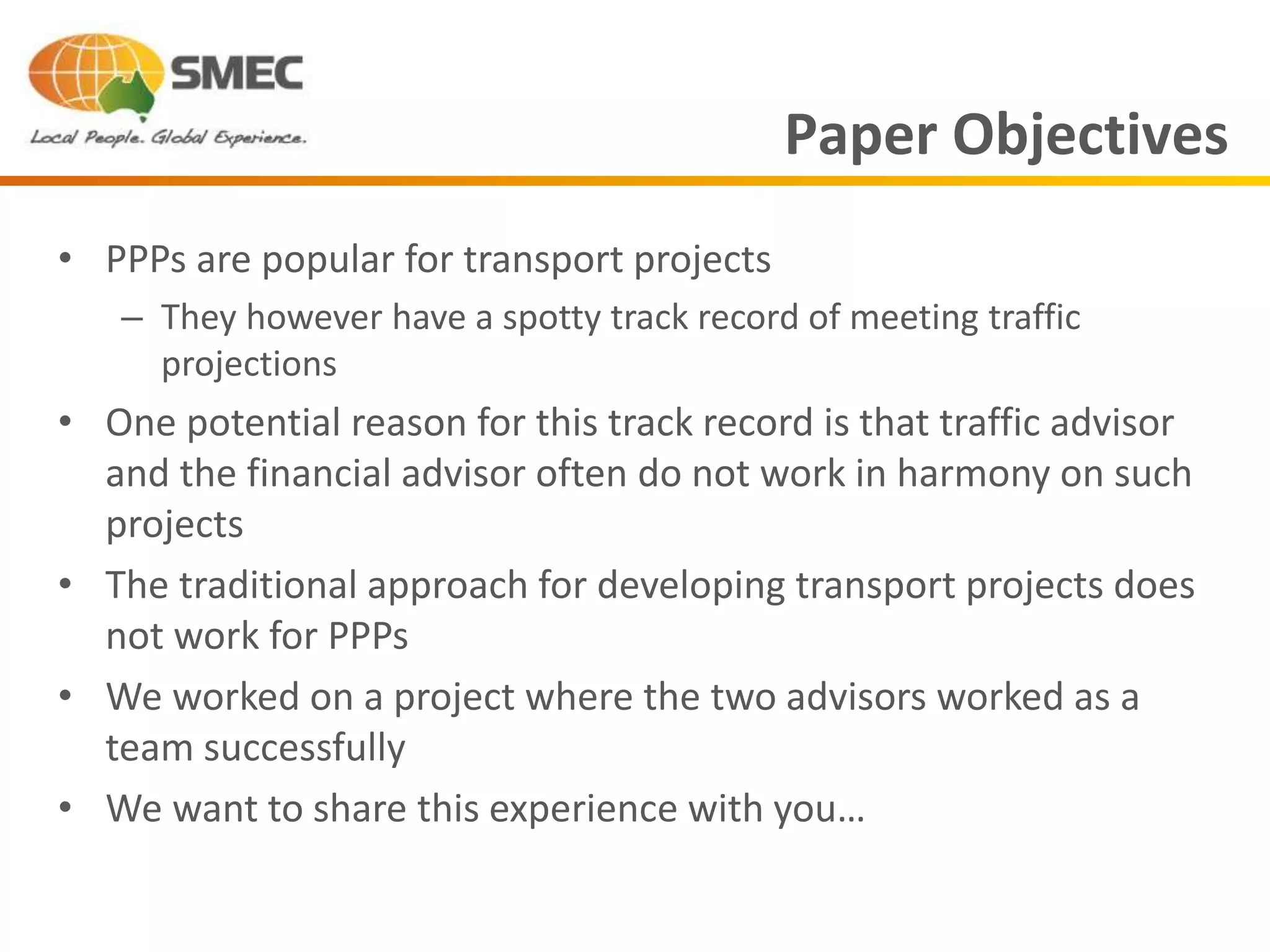 Bridging the gap – meeting the needs of PPP projects | PPT