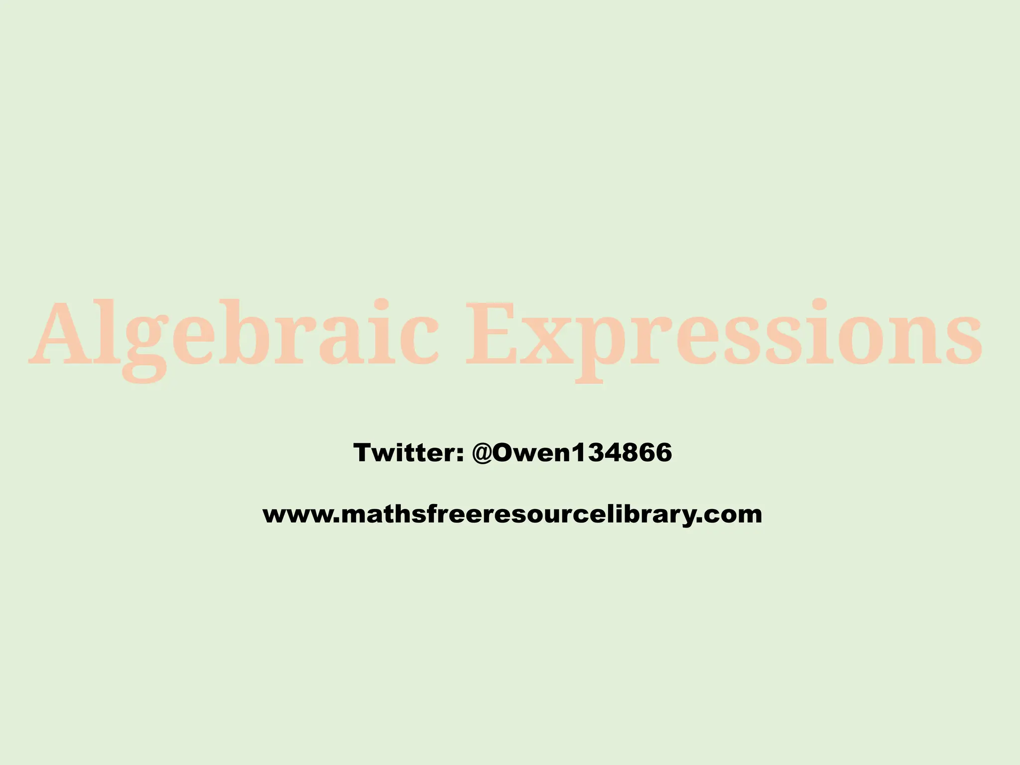 1)-Algebraic-Expressions.pptx IAL P1 CHAPTER 1 PPT | PPTX