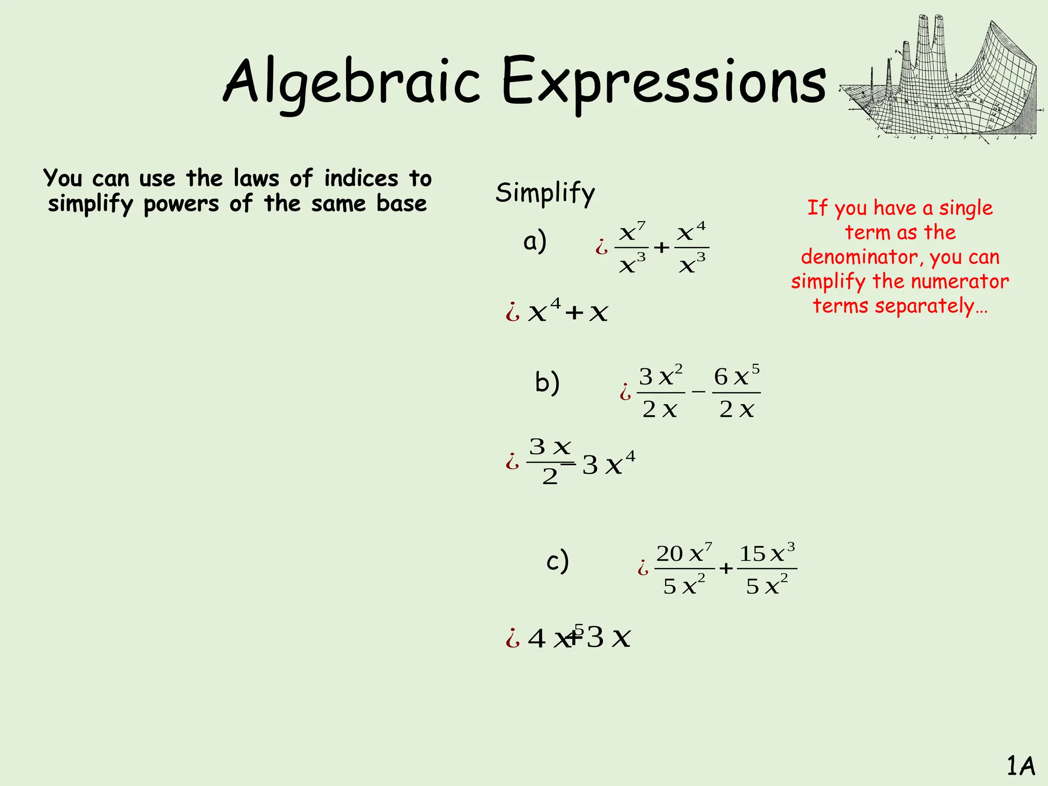 1)-Algebraic-Expressions.pptx IAL P1 CHAPTER 1 PPT | PPTX