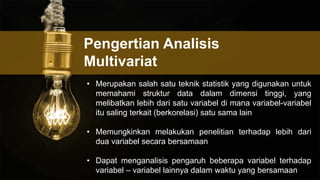 1 - Analisis Multivariat (Biostatistik dan Kependudukan) | PDF