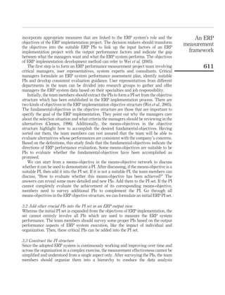 1. An Erp Performance Measurement Framework Using A Fuzzy Integral Approach | PDF