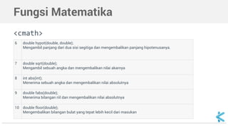 Pemrograman C++ - Angka | PPT