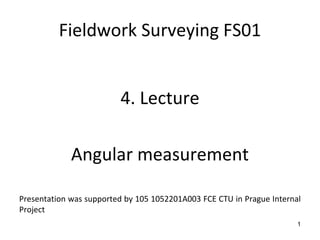 Fieldwork Surveying -Surveying- Angular Measurement | PDF