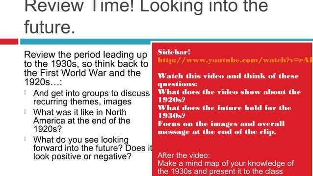 1 an introduction to the 1930s | PPT