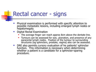 1. Anorectal Cancer Symptoms And Signs | PPT