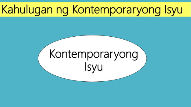 Kahalagahan ng Pag-aaral ng Kontemporaryong Isyu | PPTX