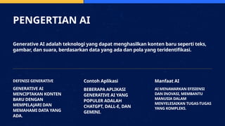 1 - Apa itu AI dalam pengenalan dan perkembangan koding | PPTX