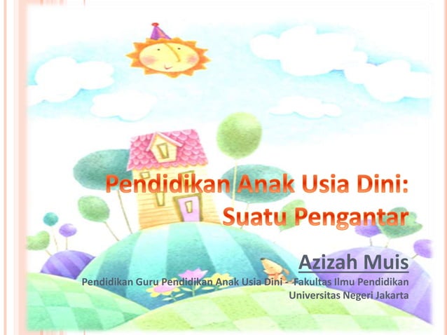 PPT Konsep Dasar Pendidikan Anak Usia Dini | PPTX