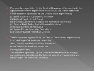 The Agricultural and Processed Food Products Export Development Authority (APEDA) | PPTX