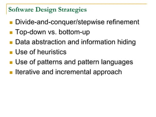 Software Design | PPT | Programming Languages | Computing