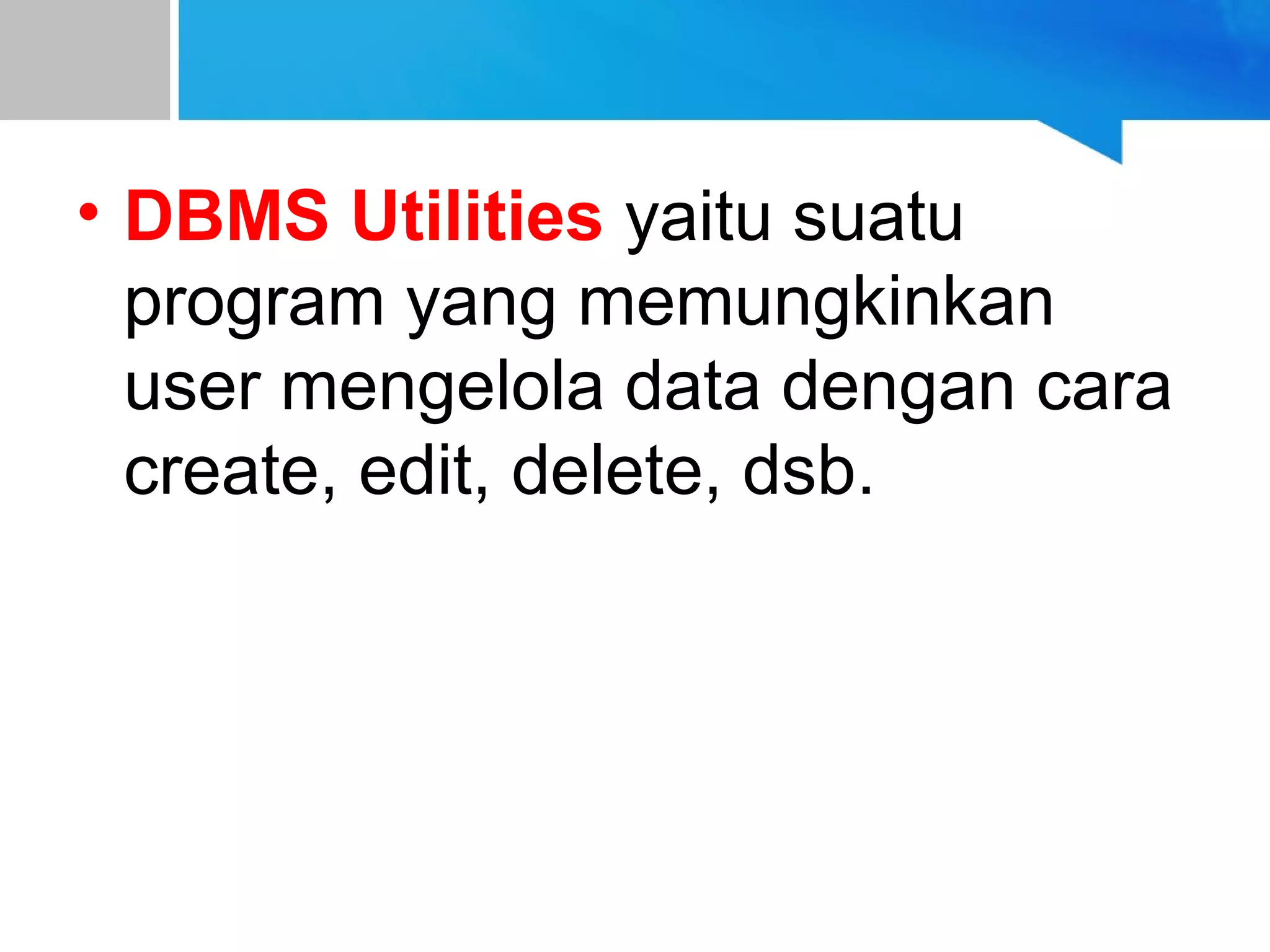 Arsitektur DBMS Enterprise | PPT