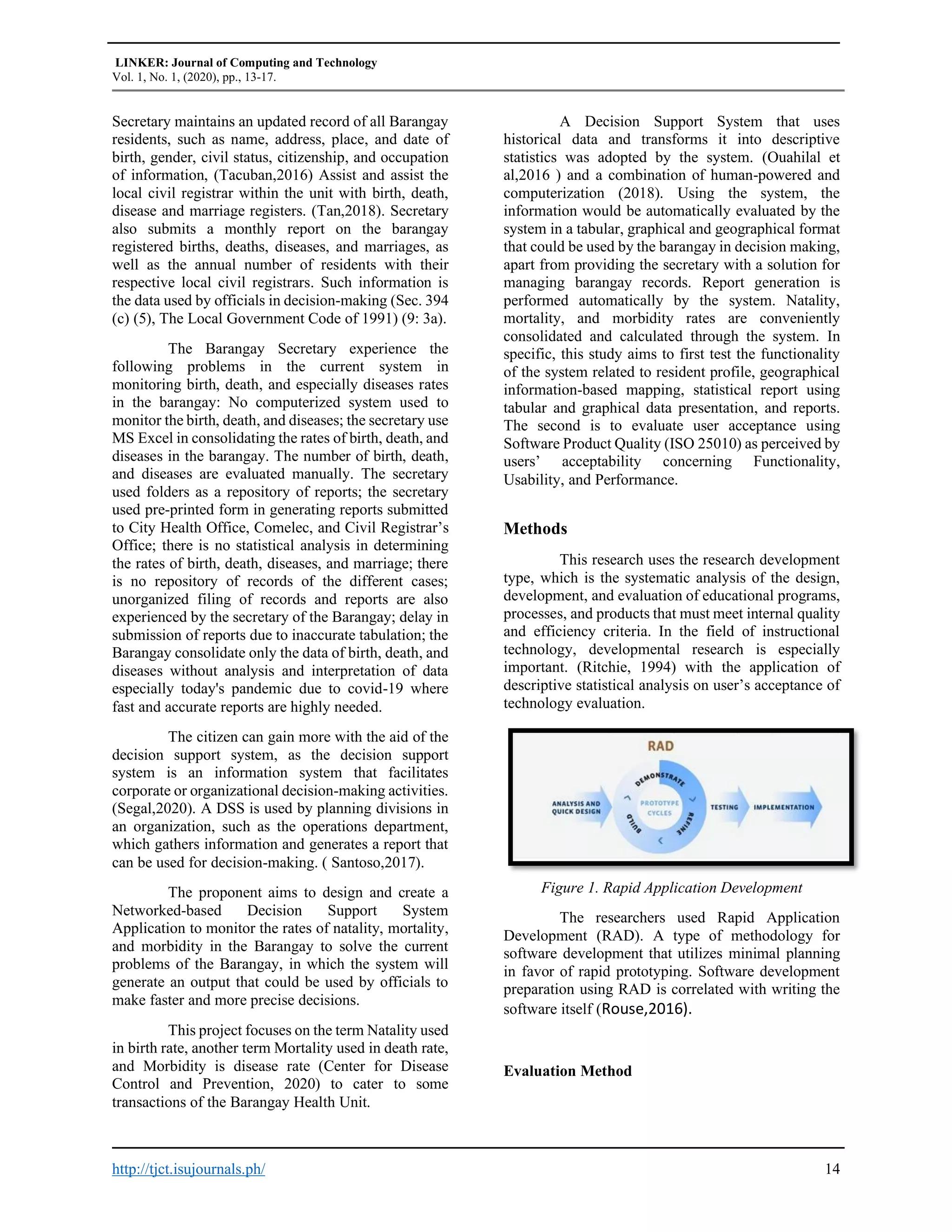 Healthdisisyon: Development and Assessment of Barangay Health Unit ...