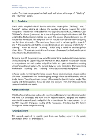 Recognition human walking and running actions using temporal foot-lift ...