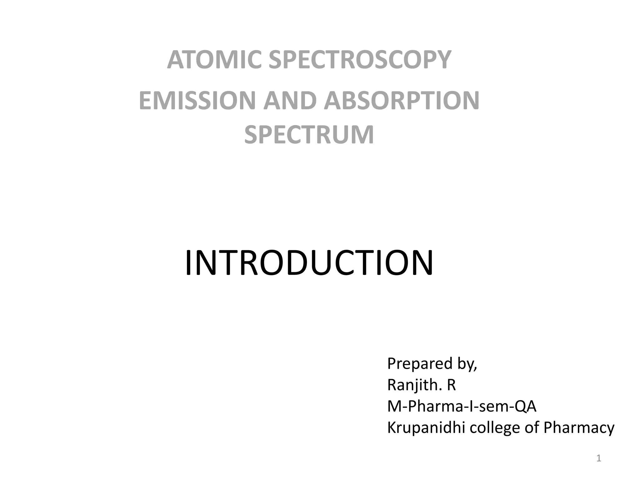 Atomic Absorption Spectroscopy | PPT