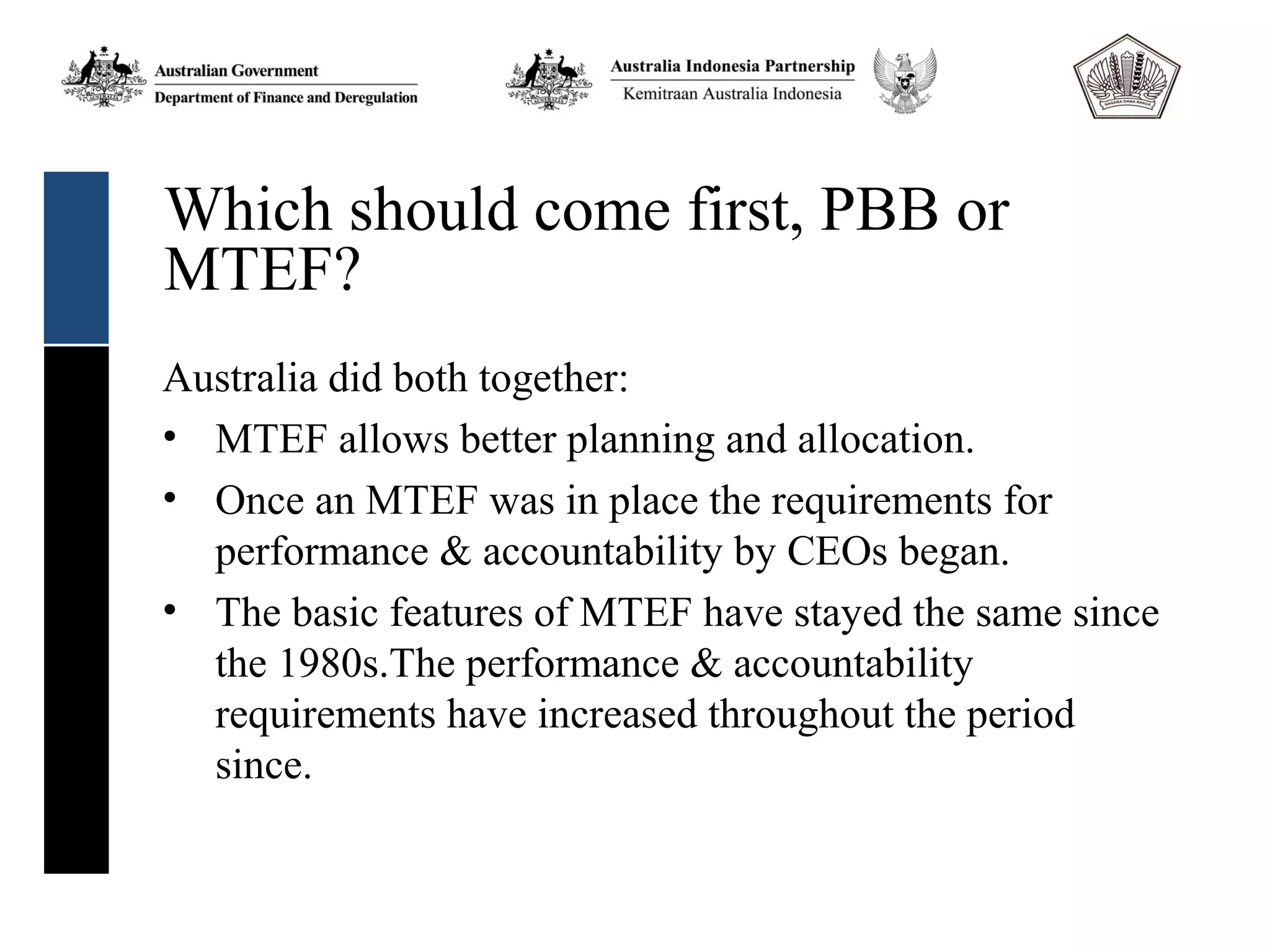 An Introduction to the Australian Mid-Term Expenditure Framework (MTEF ...