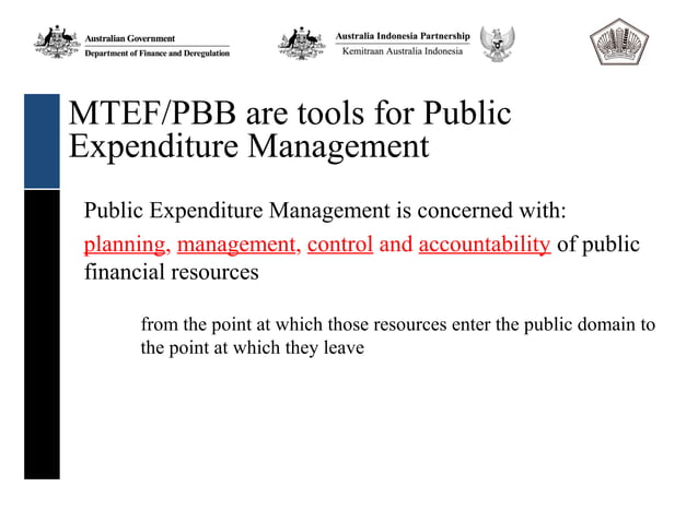 An Introduction to the Australian Mid-Term Expenditure Framework (MTEF ...