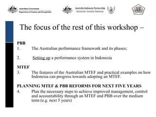 An Introduction to the Australian Mid-Term Expenditure Framework (MTEF ...