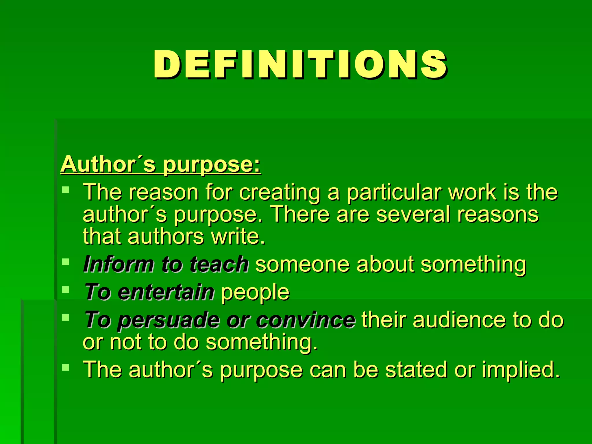 1 Author S Purpose Point Of View Tone Intro Drills | PPT