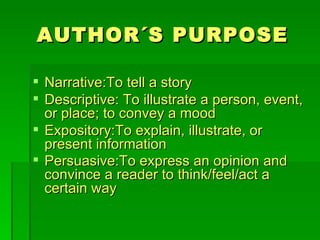 1 Author S Purpose Point Of View Tone Intro Drills | PPT