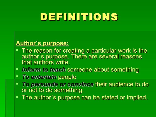 1 Author S Purpose Point Of View Tone Intro Drills | PPT