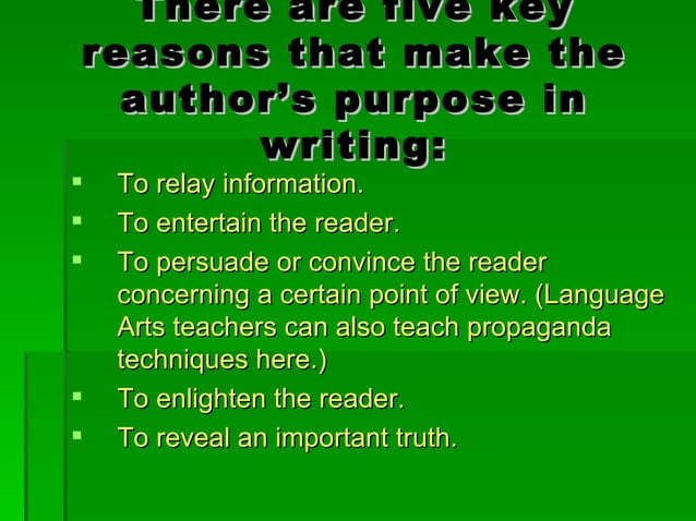 1 Author S Purpose Point Of View Tone Intro Drills | PPT