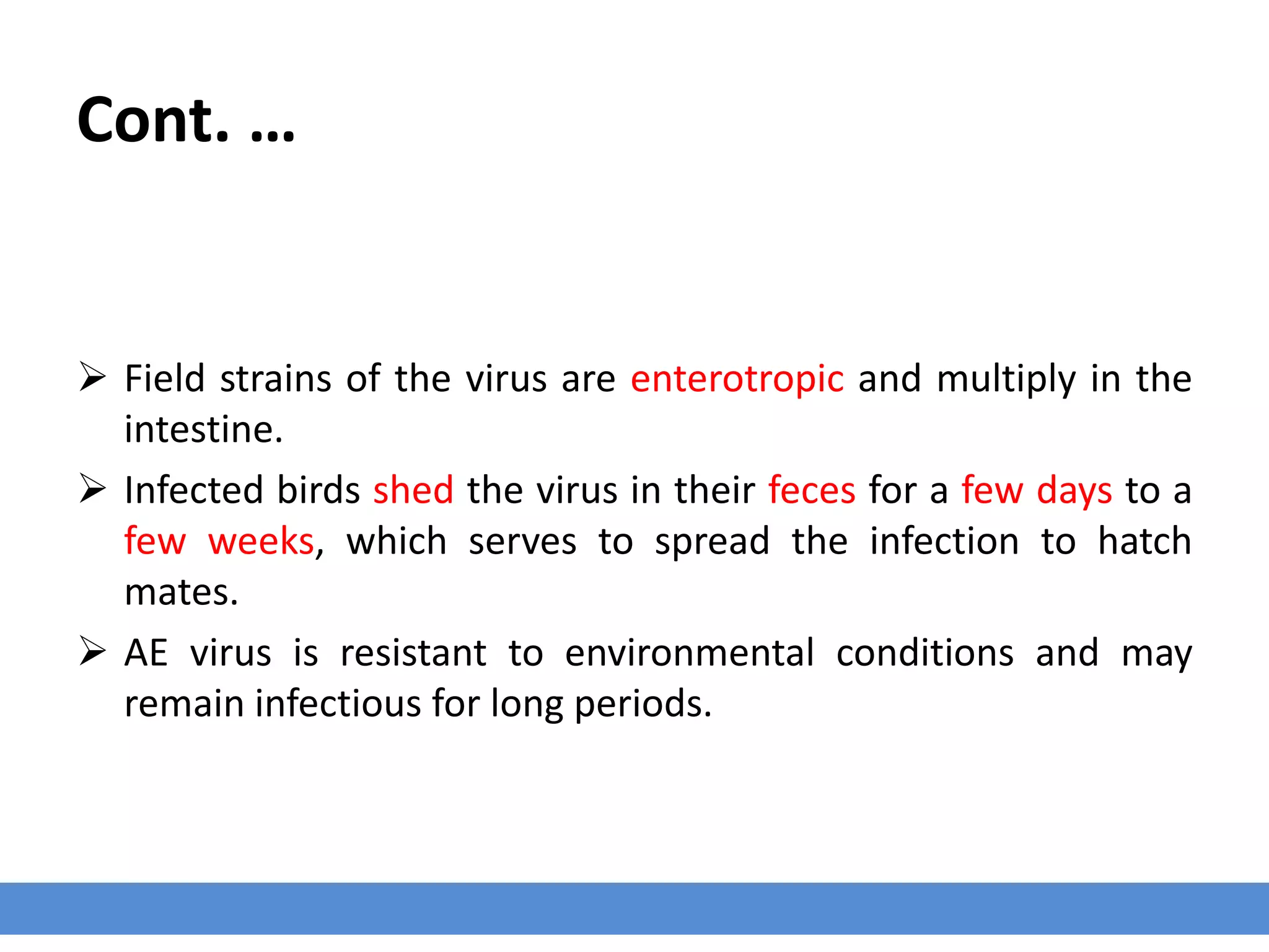 Avian Encephalomyelitis AE | PPTX