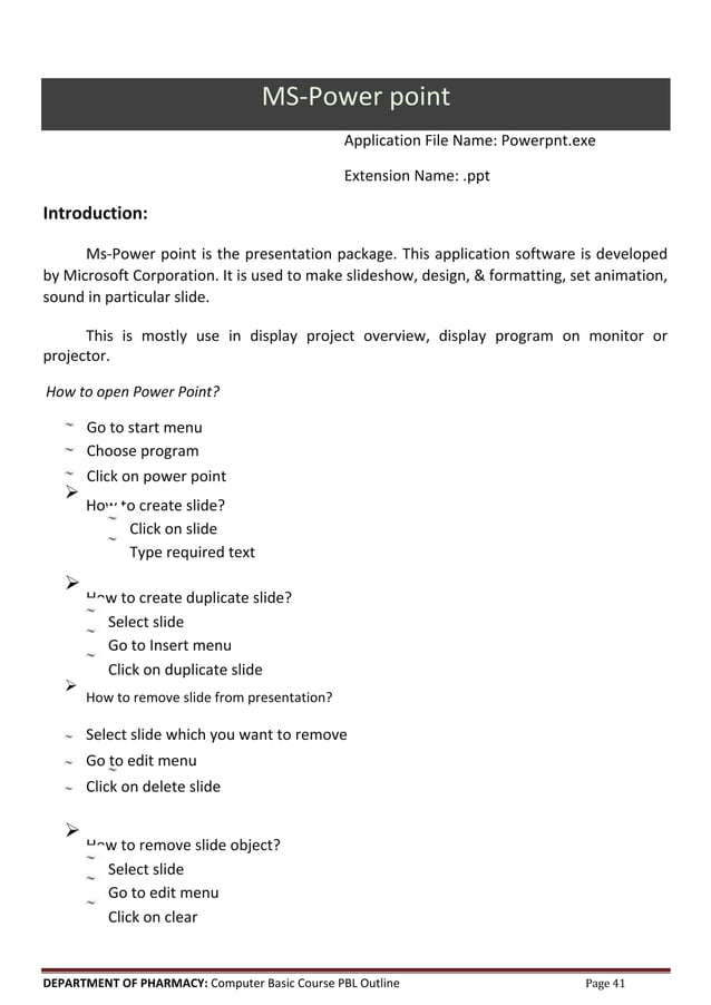 1 basic computer course | PDF | Operating Systems | Computer Software and Applications