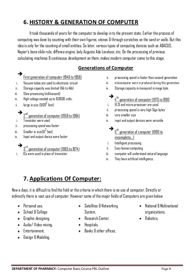 1 basic computer course