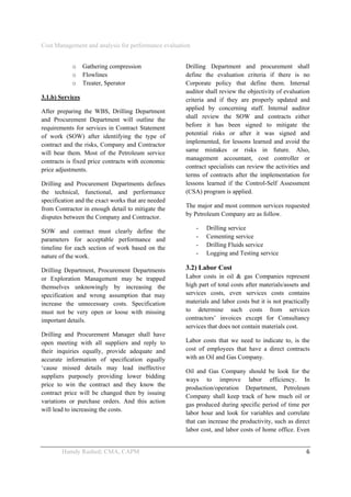 Basic cost analysis in petroleum upstream industry part a | PDF