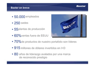 Baxter-Marcando diferencias en el cuidado de la salud. Manuel Ventosa | PDF