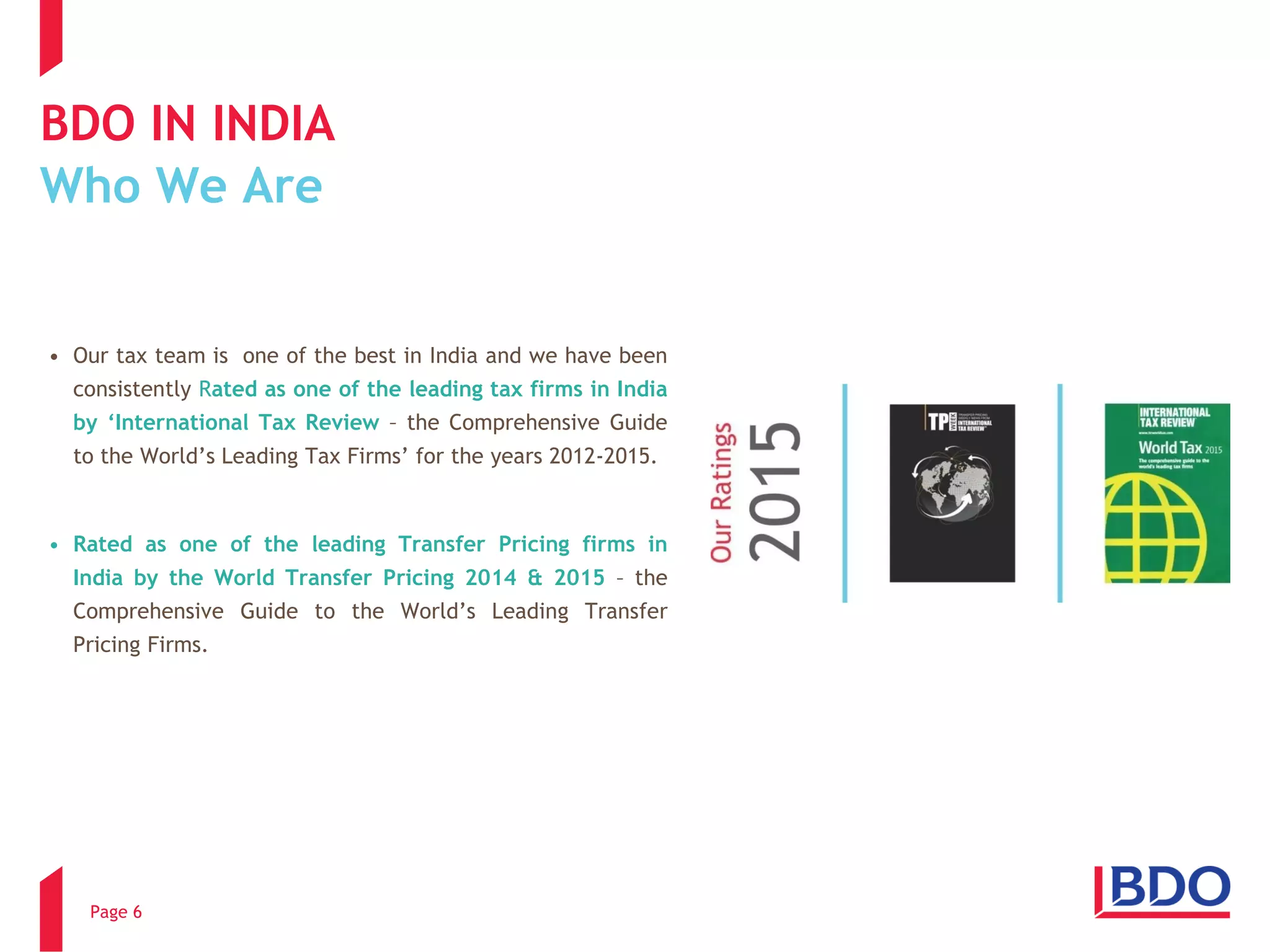 BDO India Corporate Presentation 2014 | PDF