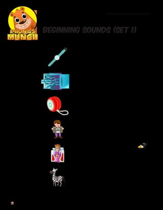 Beginning Sounds Phonics Worksheet | PDF