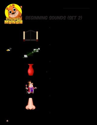 Beginning Sounds Phonics Worksheet | PDF