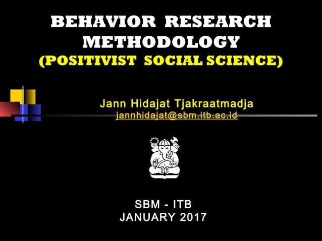 behavioral research methodology | PPT | Science