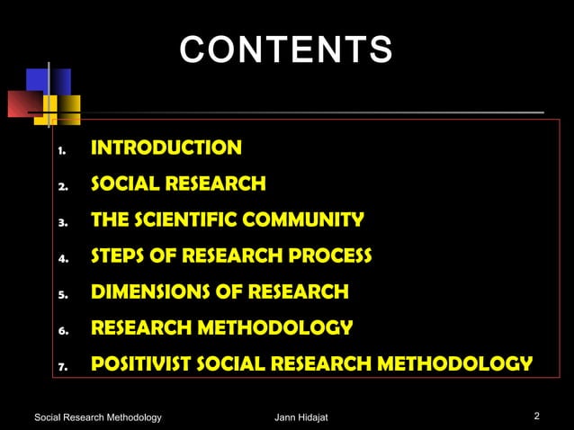 behavioral research methodology | PPT | Science