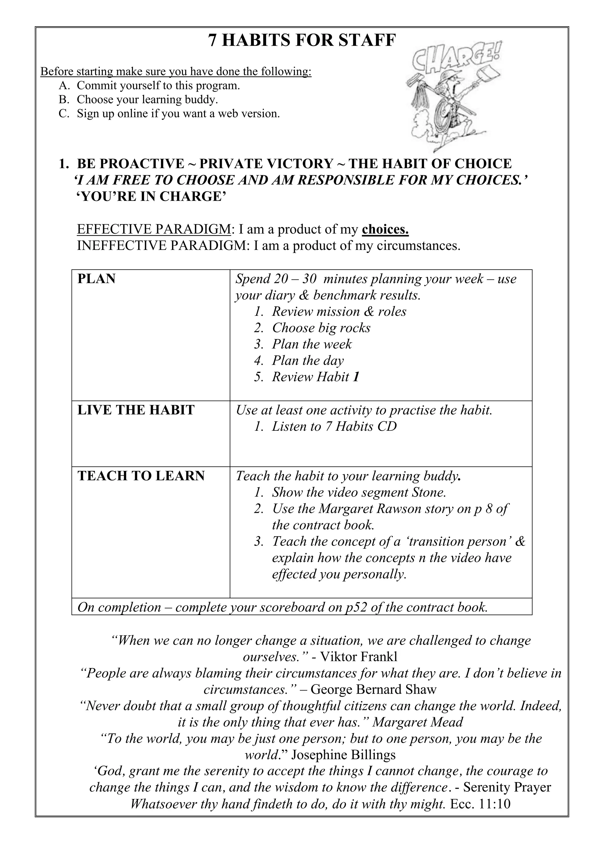 1. Be Proactive | PDF