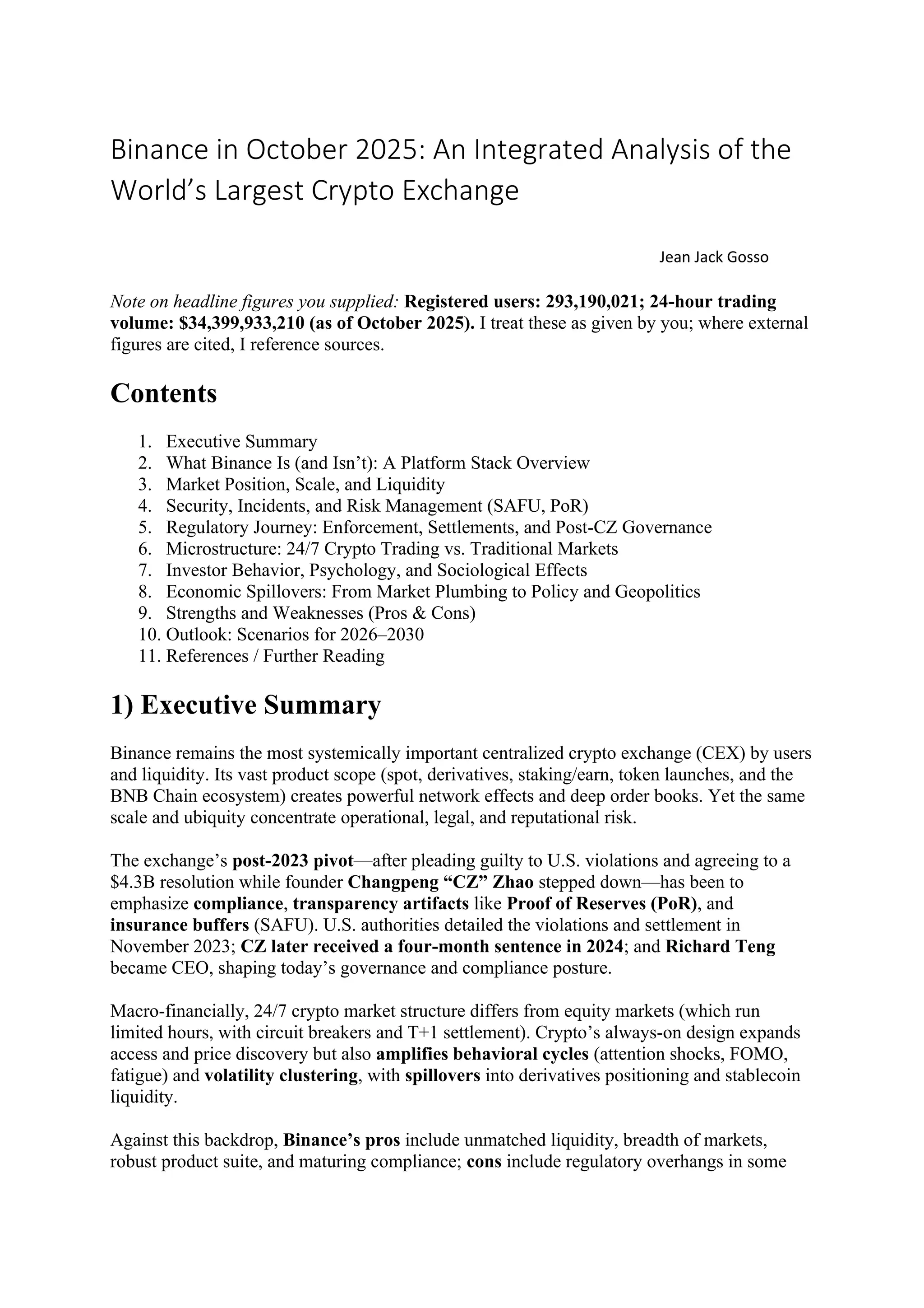 Evaluating Binance’s Role in the Transformation of Global Financial Systems (2025 Perspective) | PDF
