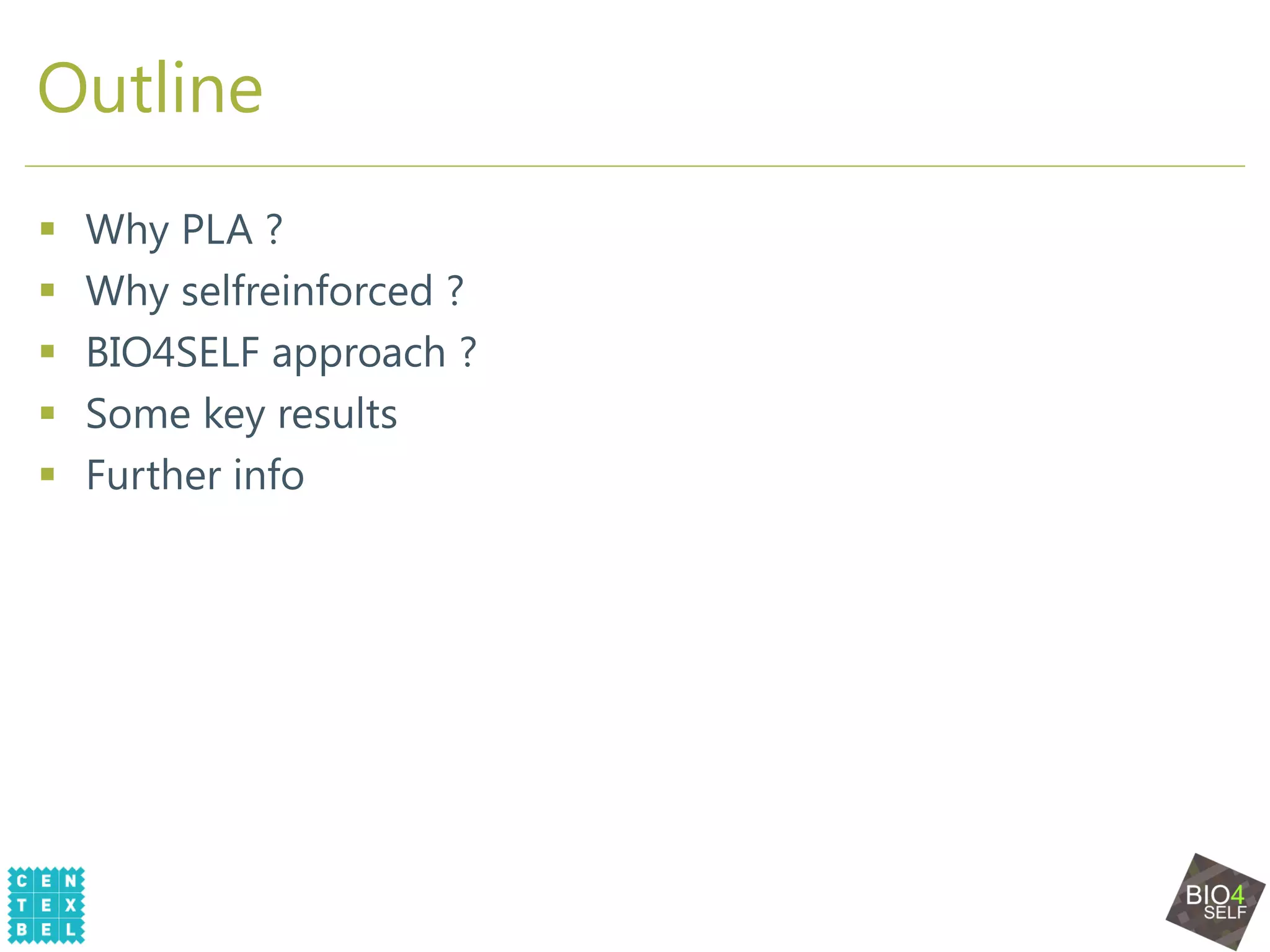 Bio4self - Introduction - Guy Buyle - Centexbel | PPT