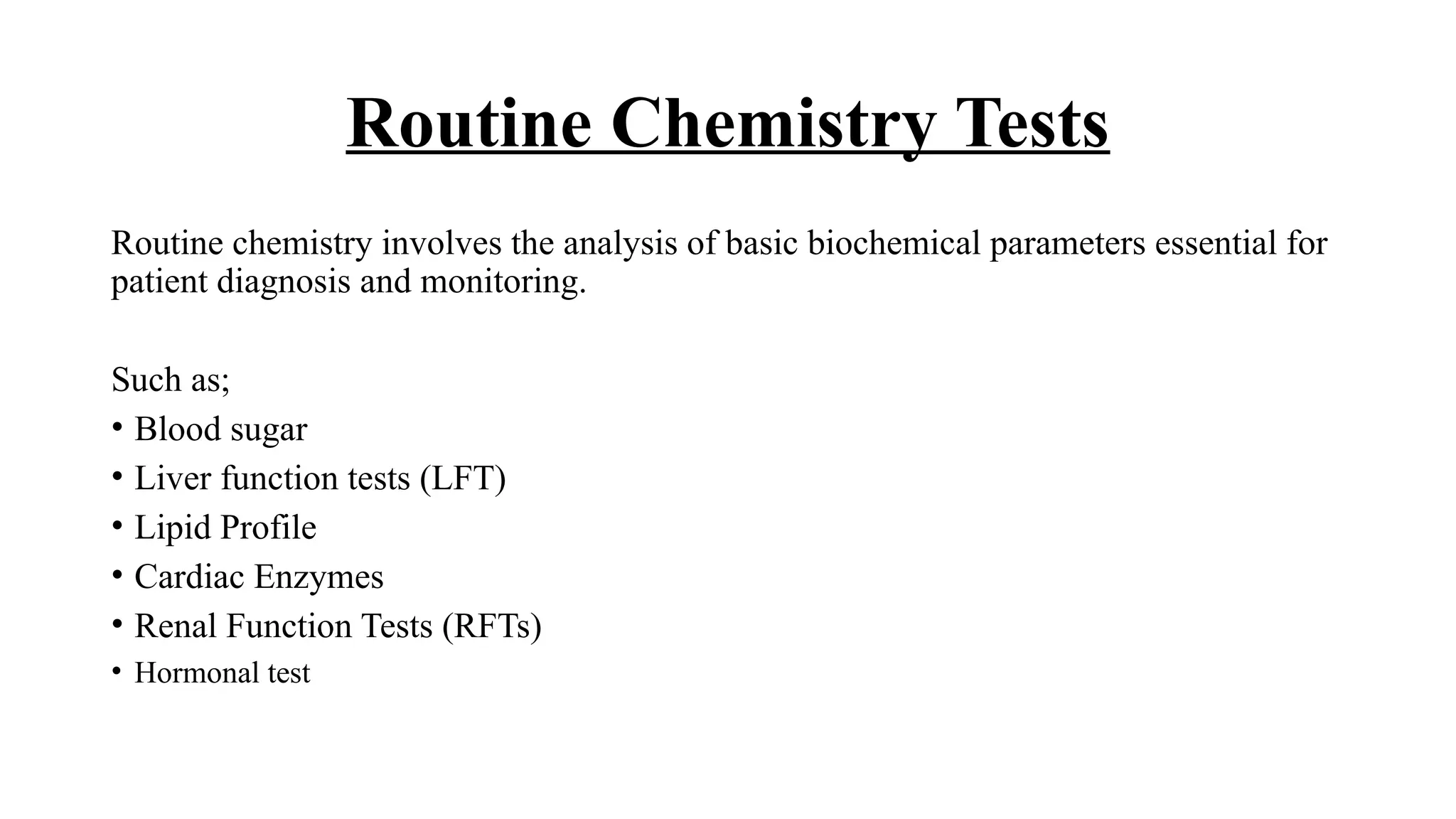 Biochemical Testing - Biochemistry for Lab Technicians | PPTX