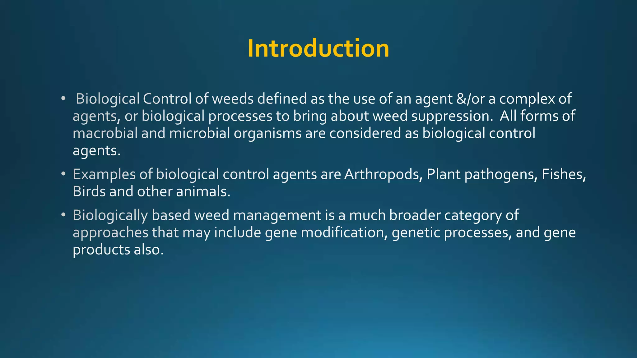 1 biological control of weeds-ajay sharma | PPTX