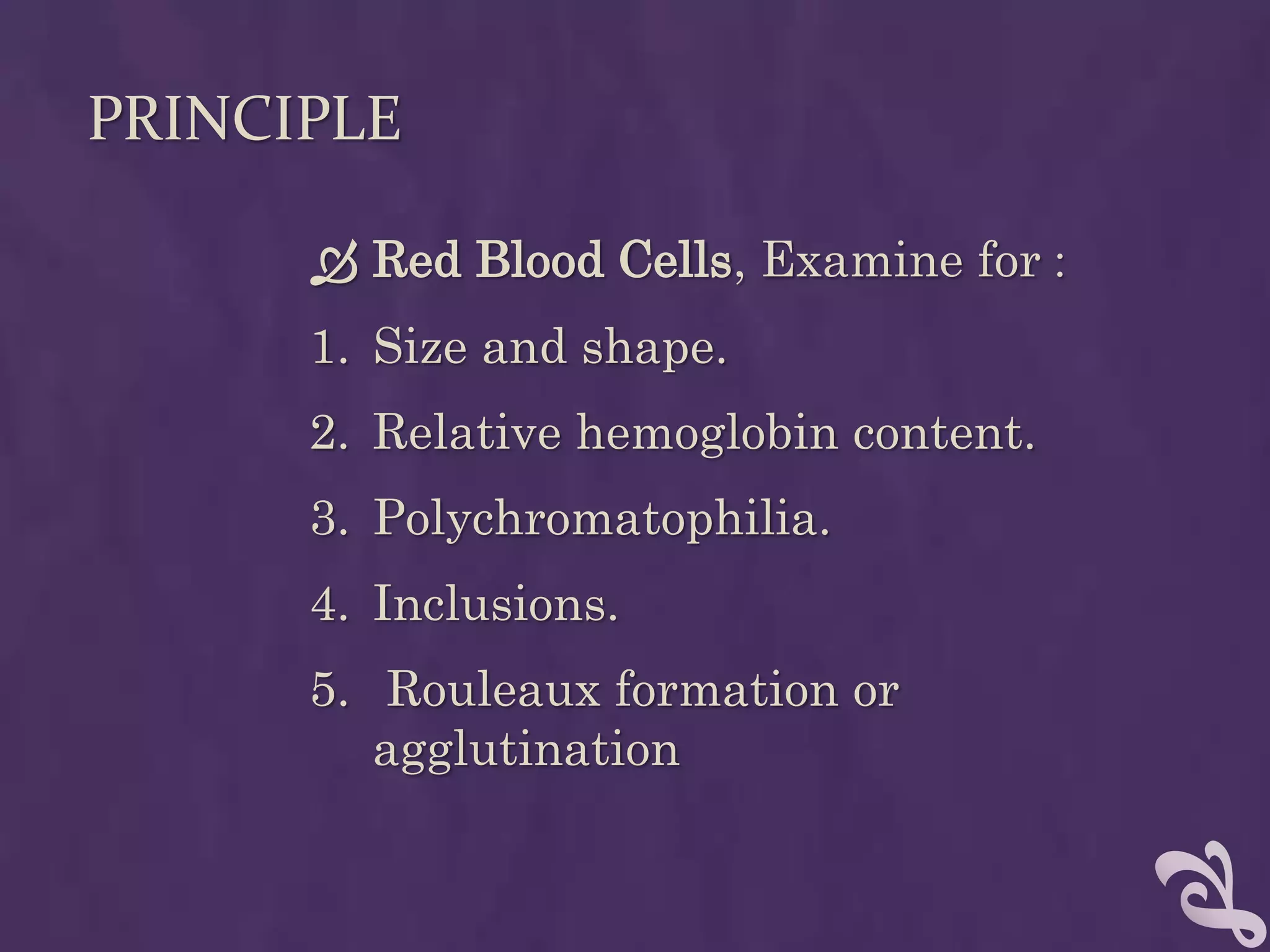 PERIPHERAL SMEAR EXAMINATION | PPT
